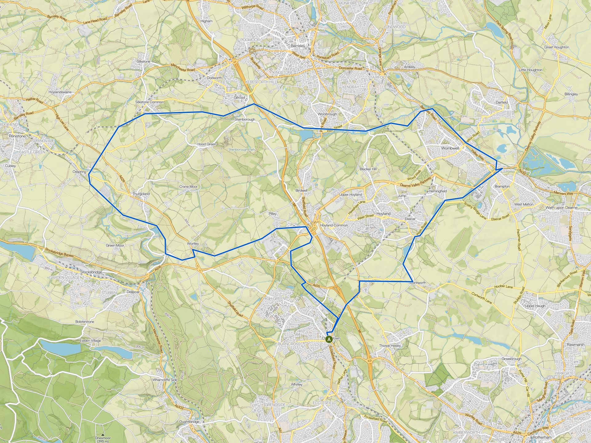 The best cycling routes around Sheffield | Komoot